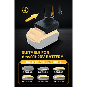 Tile Vibration Leveling Machine for dew01t 20V Max Battery (Battery NOT Included), Tiler Vibrator Tool (Battery NOT Included) YELLOW