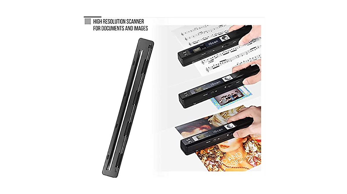 Portable Handheld Scanner for Docs, Photos & Receipts - GLOGLOW