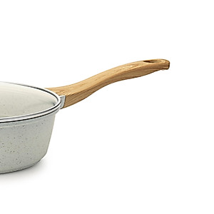 SENSARTE Sauce Pan Bakelite Handle Replacement Only Compatible with 2.6 QT Saucepan with lid White