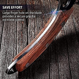 Kitory Meat Cleaver 6", Viking Knife Butcher Boning Knife Forged Fishing Fillet & Bait Knives, Full Tang Multipurpose Man Sharp Kitchen Chef Knife for Home, BBQ, Camping, Outdoor, Deboning, Survival