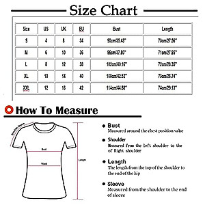 wodceeke Women's Top Short-Sleeved V-Neck Floral T-Shirt Casual Loose Summer Tee Sports Blouse Top (Pink, M)