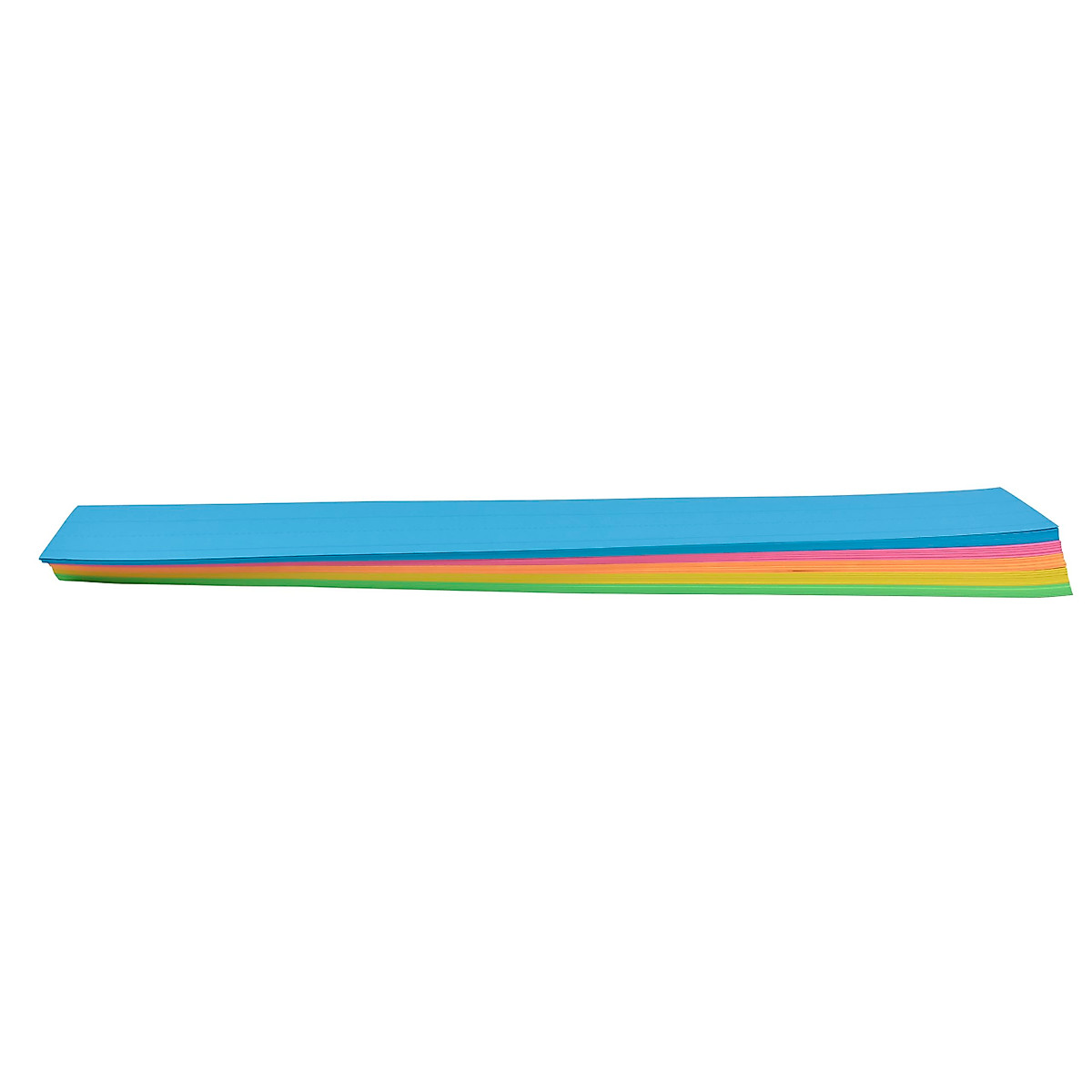 School Smart Sentence Strip, 3 x 24 Inches, Assorted Neon Colors, 90 lb, Pack of 100