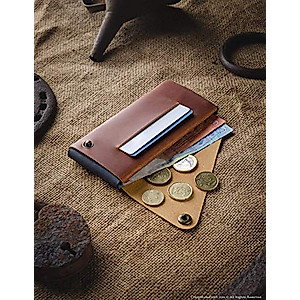 iPhone 12, 12 Pro, 12 Pro Max, 12 Mini case/wallet, Minimalist sleeve/cardholder, Brown Crazy Horse leather, iPhone SE, 11, 11 Pro, 11 Pro Max, Xr/Xs/Xs Max/8/7/6s cover/bag, Crazy Horse Craft