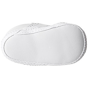 Baby Deer White Leather Saddle Oxford Crib Shoe, Infant, Unisex, Sz 0