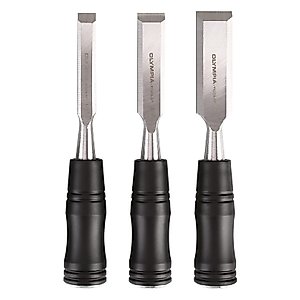 Olympia Tools Wood Chisels, Set of 3, 30-191, 3-piece