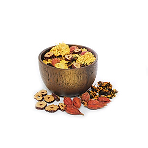 Islandoffer Japanese-style Acacia Small Wooden Bowl Ingredient Bowl Salad Dressing Bowl Miso Soup Bowl Decorative Bowl 3.9X3.1in(1pc)