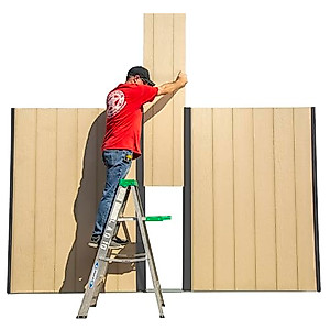 Arrow 10' x 8' Ironwood Galvanized Steel Hybrid Outdoor Shed Kit, Anthracite