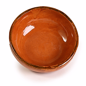 Ancient Cookware, Mexican Clay Soup Bowl, Plain, 20 Ounces