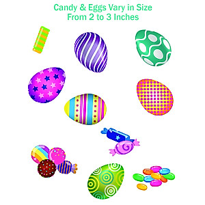 Easter Decorations Bunny Footprints Kit – 80 Total Paw Print Egg & Candy Floor Decals