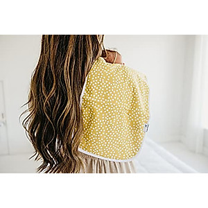 Copper Pearl Baby Burp Cloth Large 21''x10'' Size Premium Absorbent Triple Layer 3-Pack Gift Set Lemon