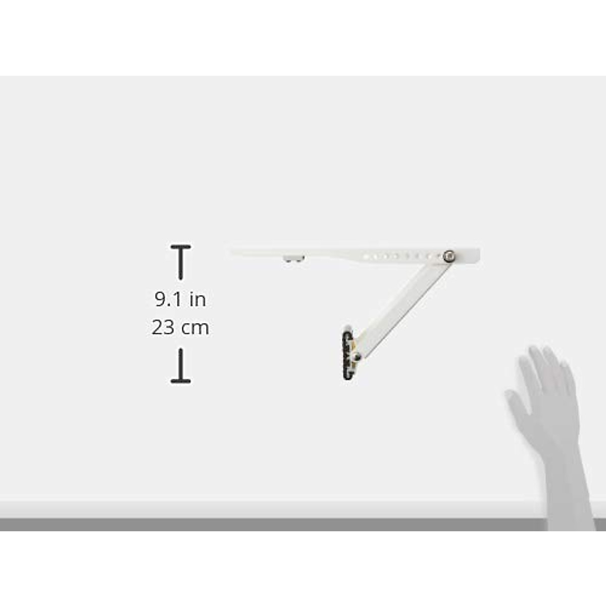 AC-Safe C Safe Universal Light-Duty Air Conditioner Bracket for ACs up to 80-lbs to Protect and Support the Unit and Window Frame, No Size, White