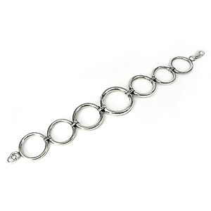 Sterling Silver Circle Links Bracelet