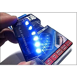 Sunnytech® 1pc Solar Car Burglar Alarm 6LED Flashing Anti-Theft Warning Light GSPX D141 (Blue)