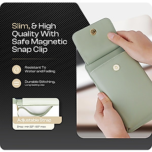 Claasico Womens Crossbody Wallet & Phone Case | iPhone/Samsung/LG Magnet Cell Pouch & Handbag