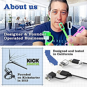 [5-Pack] PencilCozy for Apple iPencil Cap, Protective Pen Cover, Tether, Prevent Damage, Works with Apple iPad Pro Pencil (Blue, Red, Yellow, White, Clear)