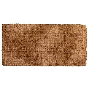 Creative Co-Op Bonjour/Au Revoir Natural Coir Doormat, 32" x 16"