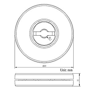 TamBee 4PCS 2Inch Acrylic Lazy Susan Turntable Organizer Revolving Display Base White Acrylic for Spice Rack Table Cake Kitchen Pantry Decorating
