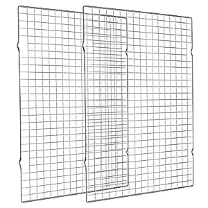 Cooling Rack for Baking 2-Pack, 16x10 Inches Baking Rack, Thick Wire Cookie Rack for Cooking, Roasting, Grilling, Drying, Oven Safe, Fits Half Sheet Pan