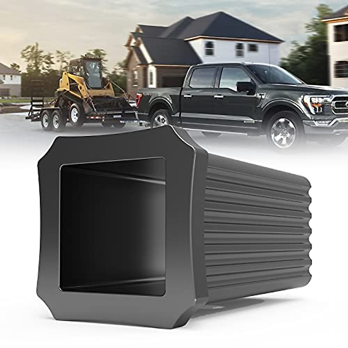 MICTUNING Upgraded 2-1/2 inches Class V to 2 inches Class III&IV Trailer Hitch Receiver Adapter - Heavy Duty 2.5 inches to 2 inches Reducer Sleeve Mount Insert Converter