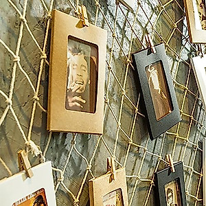 BWEALT 1 Pack Fish Net Decorations for Party, 2mm Natural Cotton Hawaiian Party Fish Net Decorative, Nautical Themed Cotton Fishnet Room Party Accessory