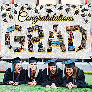 Congratulations Graduation Photo Banner - 72x44 Inch, Class of 2023 Decorations | Graduation Banner for Graduation Decorations 2023 | Graduation Picture Banner for Graduation Party Decorations 2023