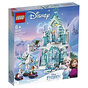 LEGO Disney Frozen Elsa's Magical Ice Palace 43172 Toy Castle Building Kit with Mini Dolls, Castle Playset with Popular Frozen Characters Including Elsa, Olaf, Anna and More (701 Pieces)