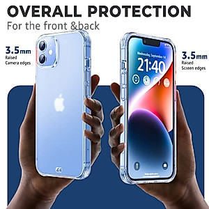 ORIbox for iPhone 12 Mini Case Clear,Translucent Matte case with Soft Edges, Lightweight,iPhone 12 Mini Phone Clear Case for Women Men Girls Boys Kids
