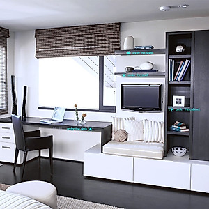 6amLifestyle Headphone Hanger Stand Under Desk Aluminum Headphone Hook Holder with Powerful Adhesive & Screws Widely Used for PC Gaming DJ Headphones, Gray - GY701