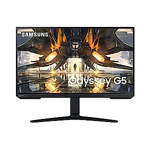 SAMSUNG G50A Gaming Monitor, 27 Inch 4K, Ultrawide, QHD, 165hz, HDR10, G-Sync (LS27AG500PNXZA)