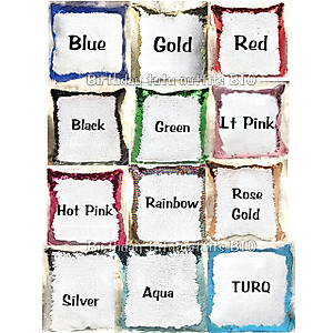 Pretty Rainbow Unicorn Face Gifts Custom Sequin Pillow Personalized - Magic Reversible Pillow with Name - Gift for Kids Children Girls