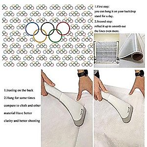 7x5ft Olympic Sport Backdrop Olympic Rings International Banner Photography Backdrops Countries for Classroom Garden Grand Opening Sports Clubs Party Events Decorations Photo Background Vinyl