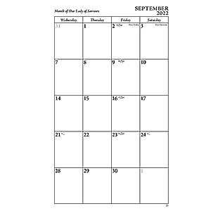 2023 Saints Calendar & 16 Month Daily Planner Spiral Bound