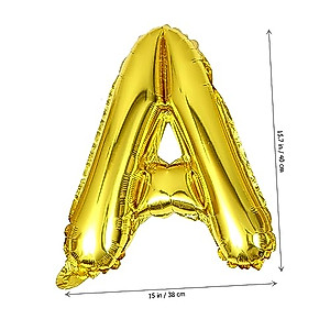 ERINGOGO 2 Sets 16 Wedding Foil Balloon rose gold ballons letter decor gold decorations Wedding Party Bunting Wedding backdrop golden DIY garland Balloon Party Decoration Party Decorations