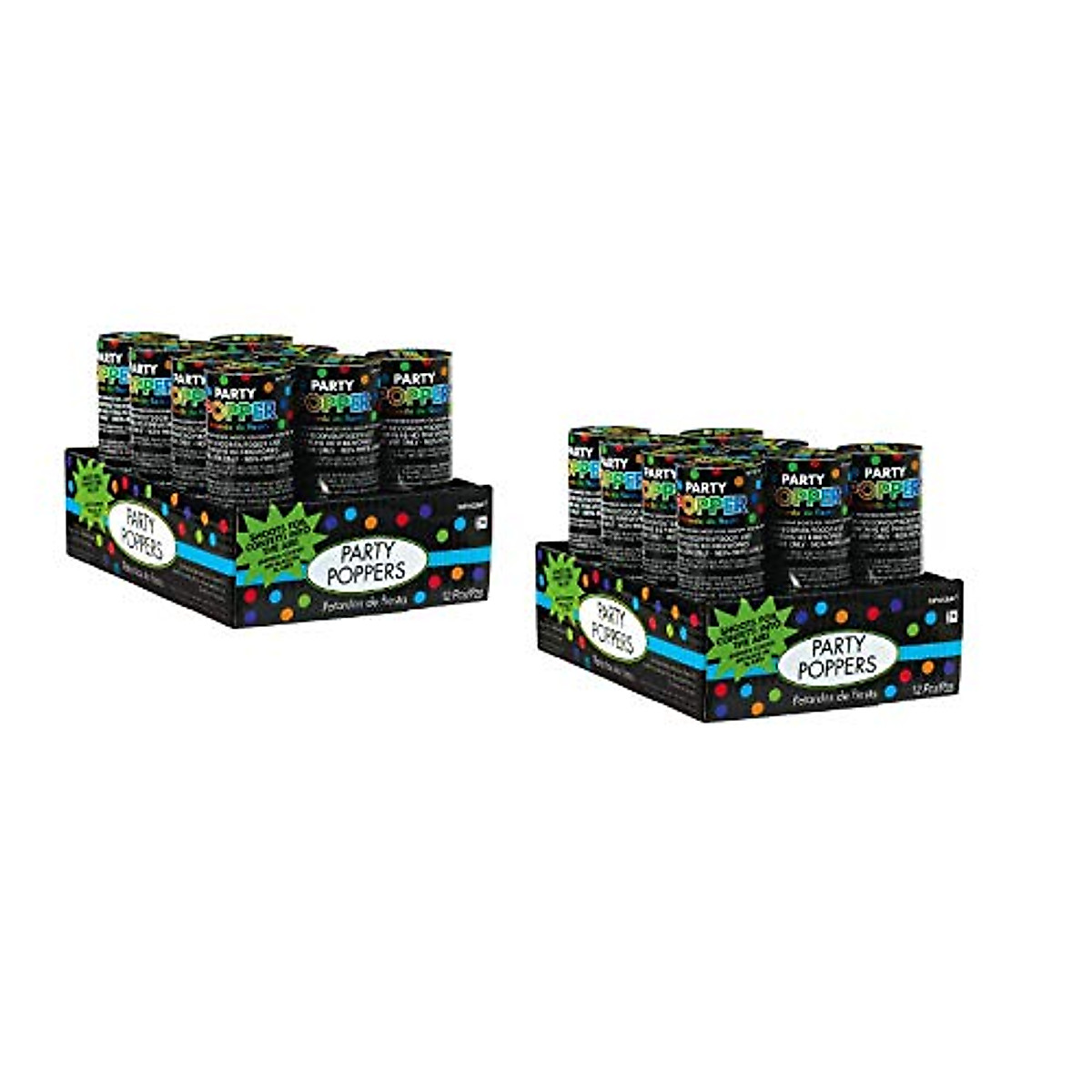 Amscan Confetti Poppers Party Accessory (24 Pack)