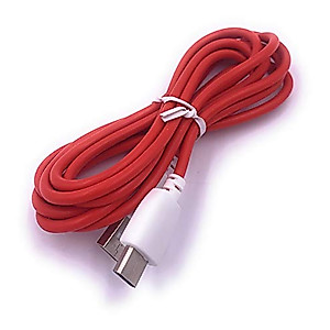 Xcivi USB Data Charger Cable Cord for Fuhu Tablets Nabi DreamTab, nabi 2S, nabi Jr, Jr. S, XD, Elev-8, 6 FT/2m (Red)