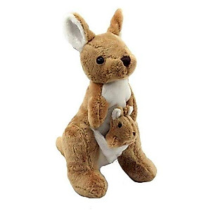 Kangaroo Stuffed Animal Plush Doll Stuffed | Super Soft, Huggable Kangaroo Toy for Baby and Toddler Boys, Girls | Cuddle Pillow Stuffed with PP Cotton Filling | Great Gift Idea for Birthda, Holidays