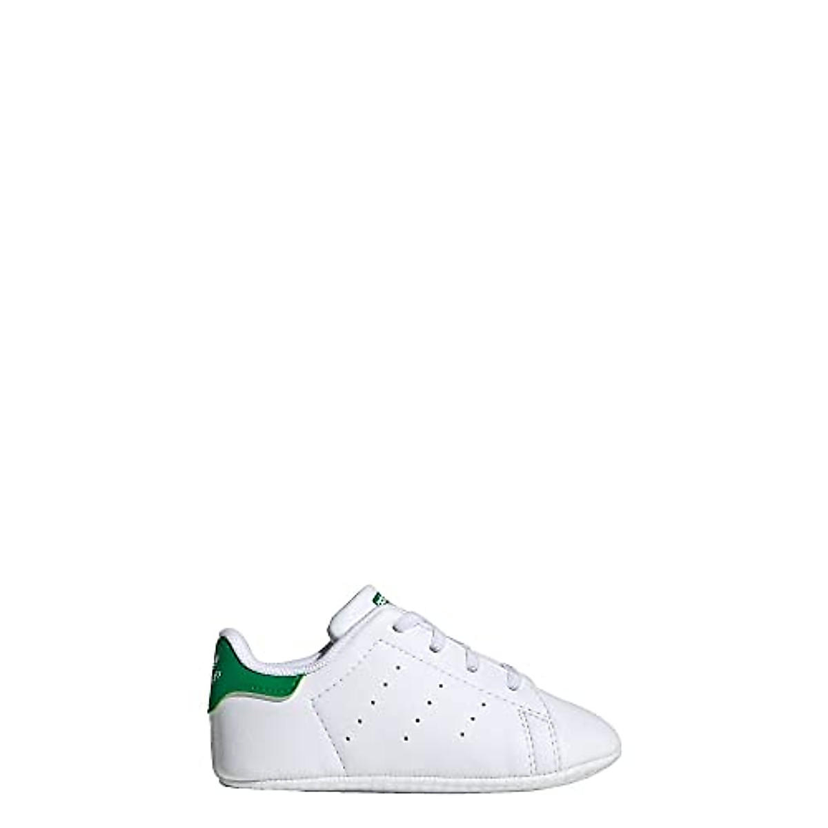 adidas Originals unisex baby Stan Smith Crib Sneaker, White/White/White, 3 Infant US
