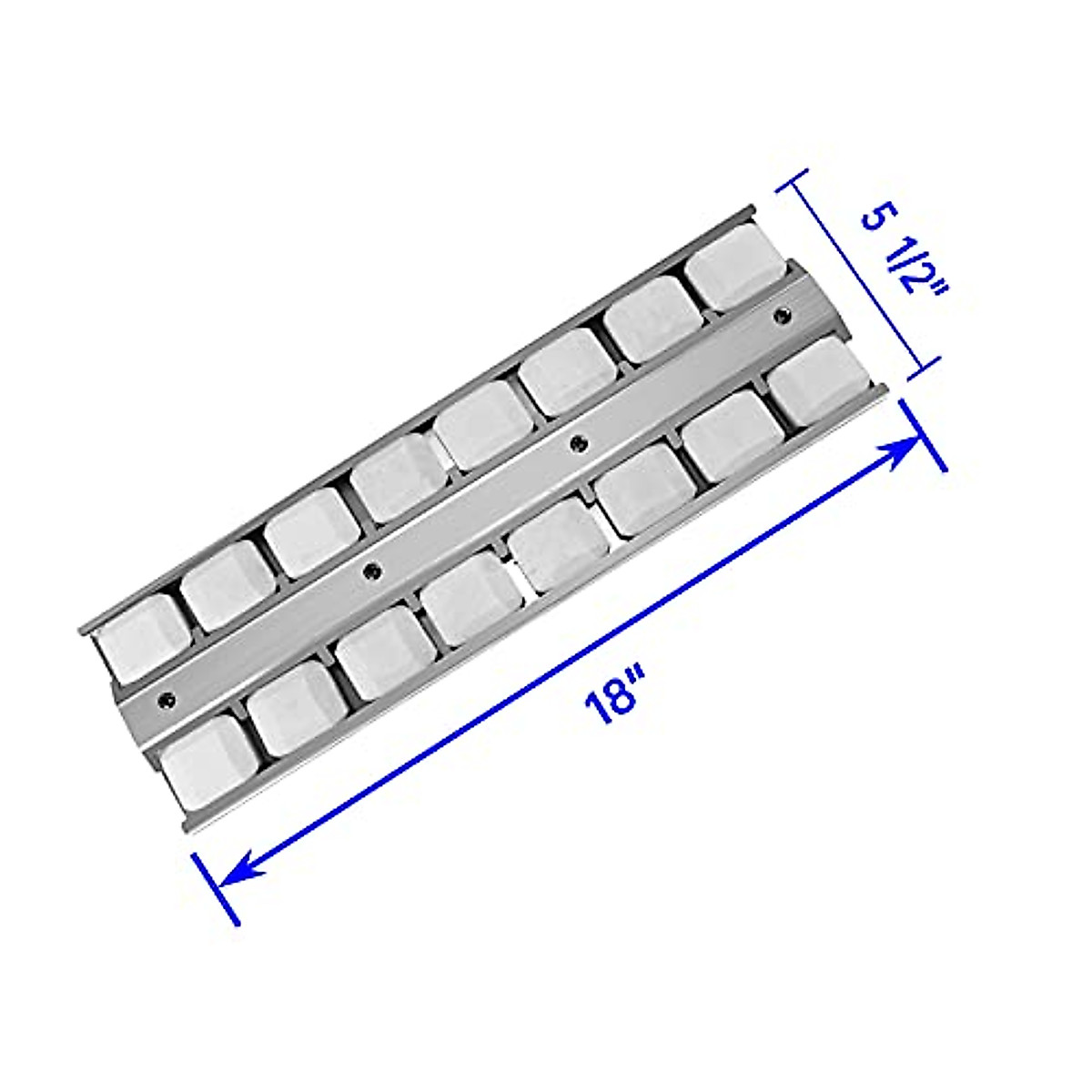 Folocy 18" X 5-1/2" BBQ Grill Briquette Tray Heat Plates Shield, Replace Viking OEM 032370-000, BBQ Gas Grill Replacement Parts for VGBQ54224, VGBQ55424, VGIQ542241NSS, VGIQ54224NSS, VGBQ33002RENS