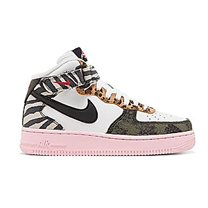 Nike AIR Force 1 '07 MID White/Black/Pink DZ4841 100 Women's Size 7