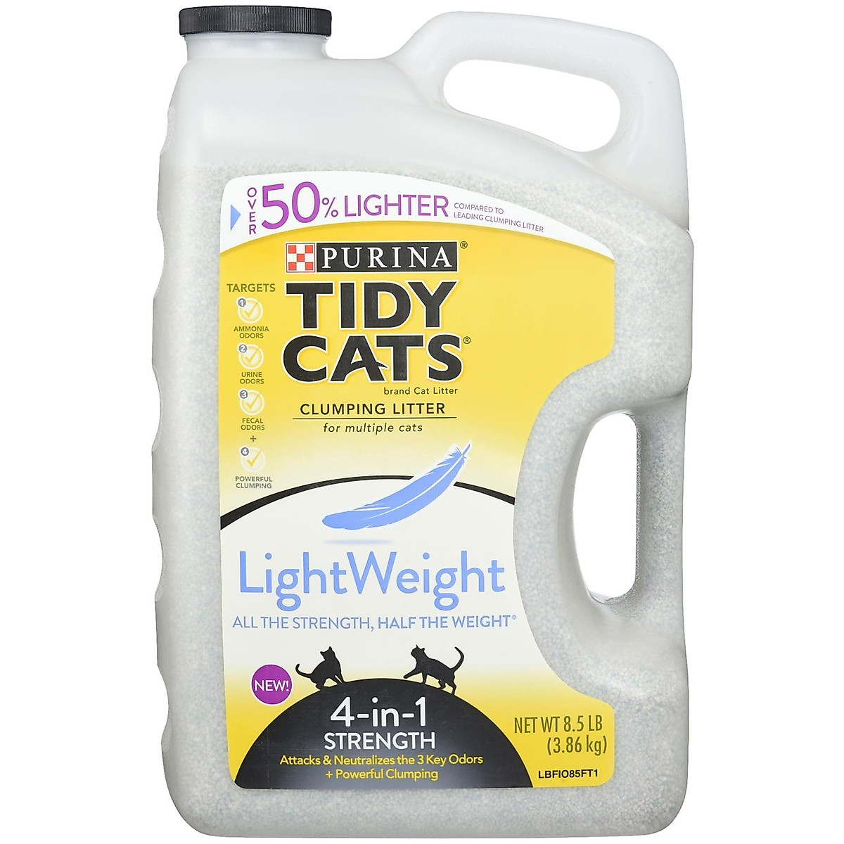 Purina Tidy Cats 4-in-1 Cat Litter Light Weight, 8.5 Lbs