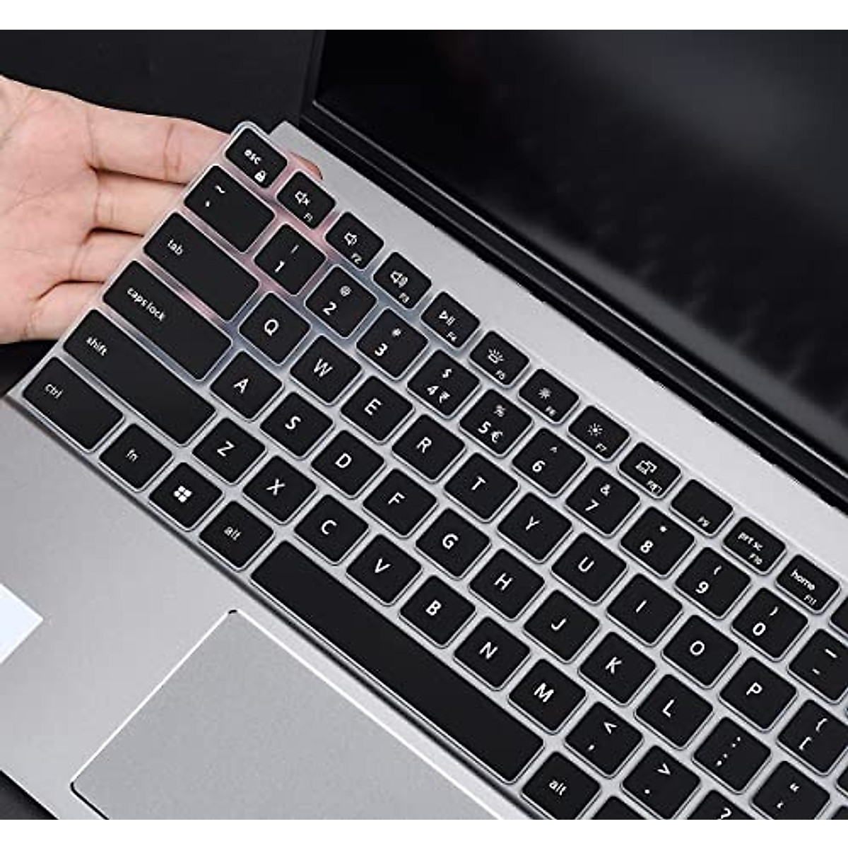 Keyboard Cover for Dell inspiron 16 7630 7635 7620 5630 5620, inspiron 14 7430 7435 7420 5430 5435 5420 5425 Series Laptop, Dell inspiron 7630 5630 5430 Keyboard Skin Protector - Black