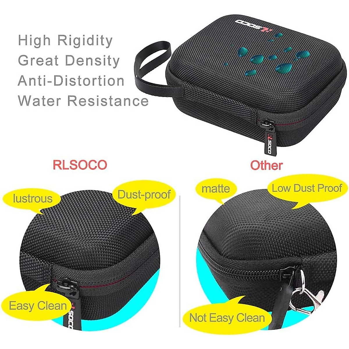RLSOCO Hard Case for Digital Camera OMSYSTEM Tough TG-7/TG-6/TG-5/TG-4 Waterproof Camera/AbergBest 21 Mega/Canon PowerShot ELPH 190 /Sony DSCW830/Sony DSCW800 / Kodak Pixpro Digital Camera and more