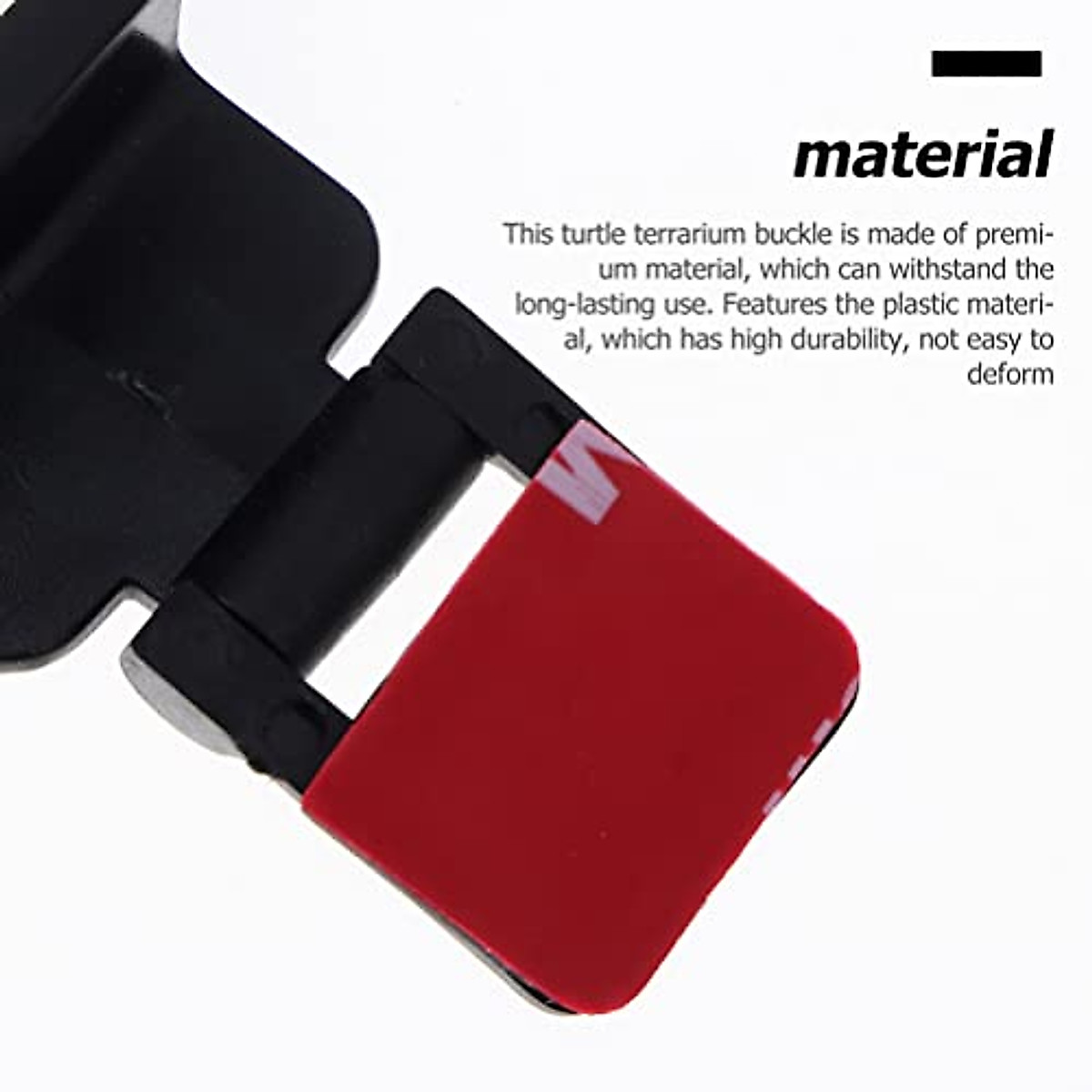 VILLCASE 6pcs Reptile Terrarium Covers Screen Clips, Anti- Escape Reptile Plastic Terrarium Buckle for Aquariums, 5.00X3.00X2.50cm/1.97X1.18X0.98in