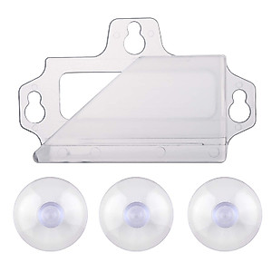 EZ Pass Holder with Super Strong Suction Cups Holds Tightly to Your Car Windshield (Clear)