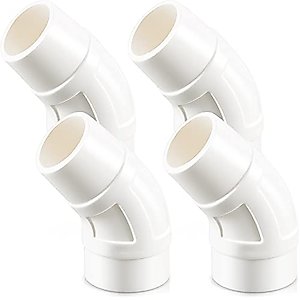 Fabbay 4 Pieces 45 Degree Elbow Replacement Compatible with Zodiac Baracuda Pool Cleaner G3, G2, Ranger, Wahoo, 1500 Adapter