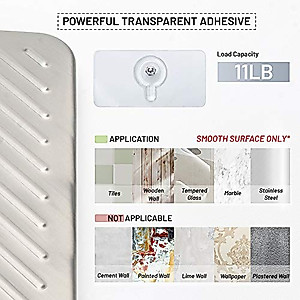 Labcosi Stainless Steel Bathroom Corner Shelves Wall-Mounted, 2-Pack Adhesive Rustproof Shower Shelves-Brushed Silver