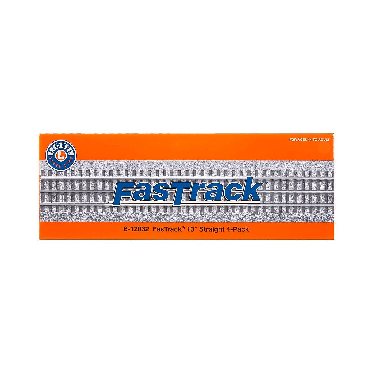 Lionel FasTrack 10” Straight Track, Electric O Gauge, 4-Pack