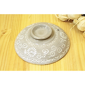 Yukimashima Deep Earthenware Pot, No. 6, For 1 Person (Approx. 7.5 inches (19 cm))