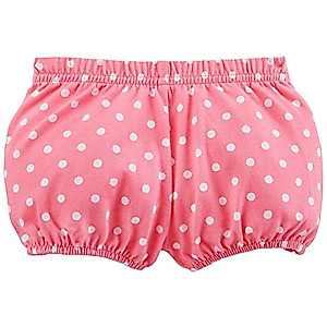 Simple Joys by Carter's Baby Girls' 3-Pack Romper, Sunsuit and Dress, Pink Dots/White Floral/Yellow Bird, 6-9 Months