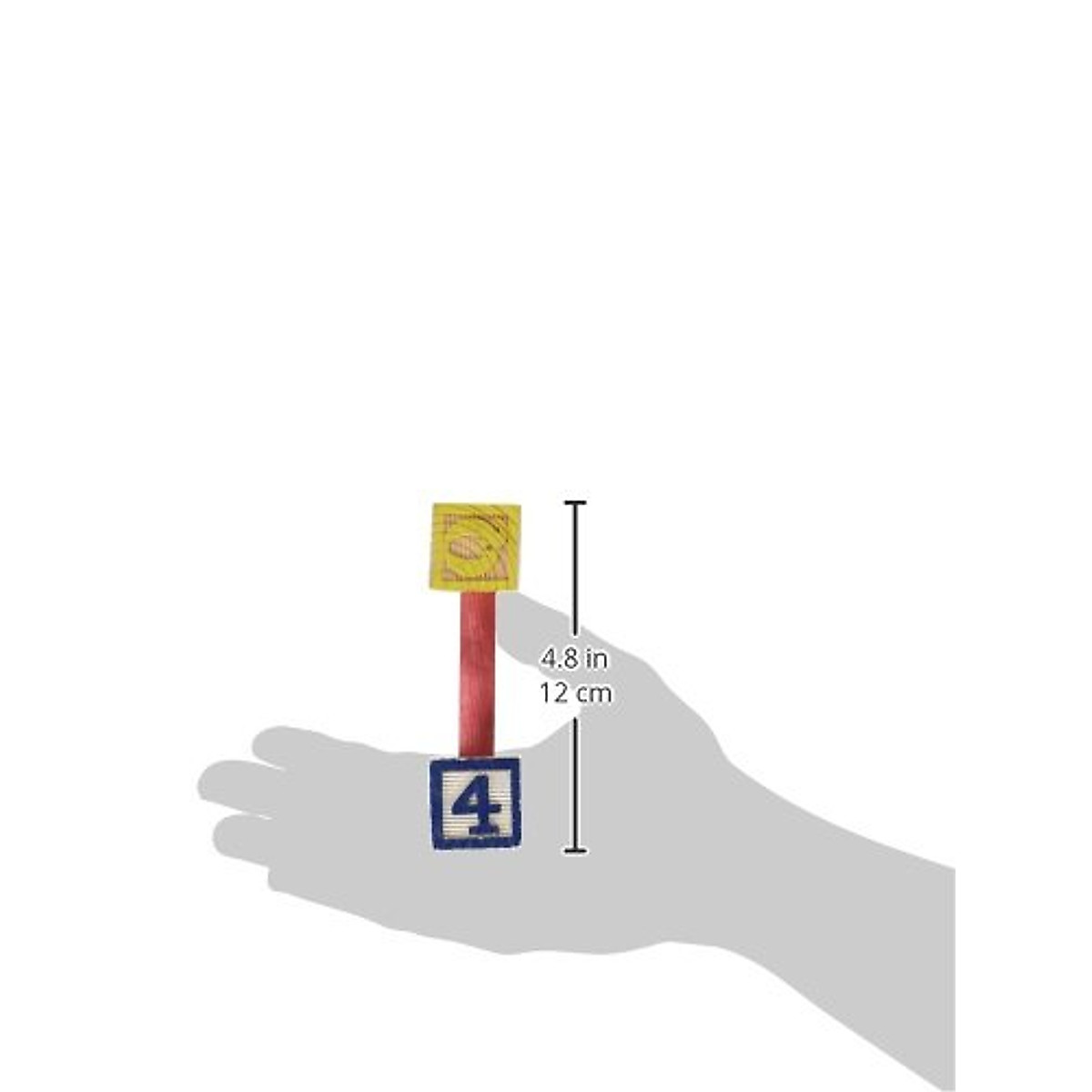 Super Bird Creations 4 by 1-1/4-Inch ABC Barbell Bird Foot Toy, Medium to Large